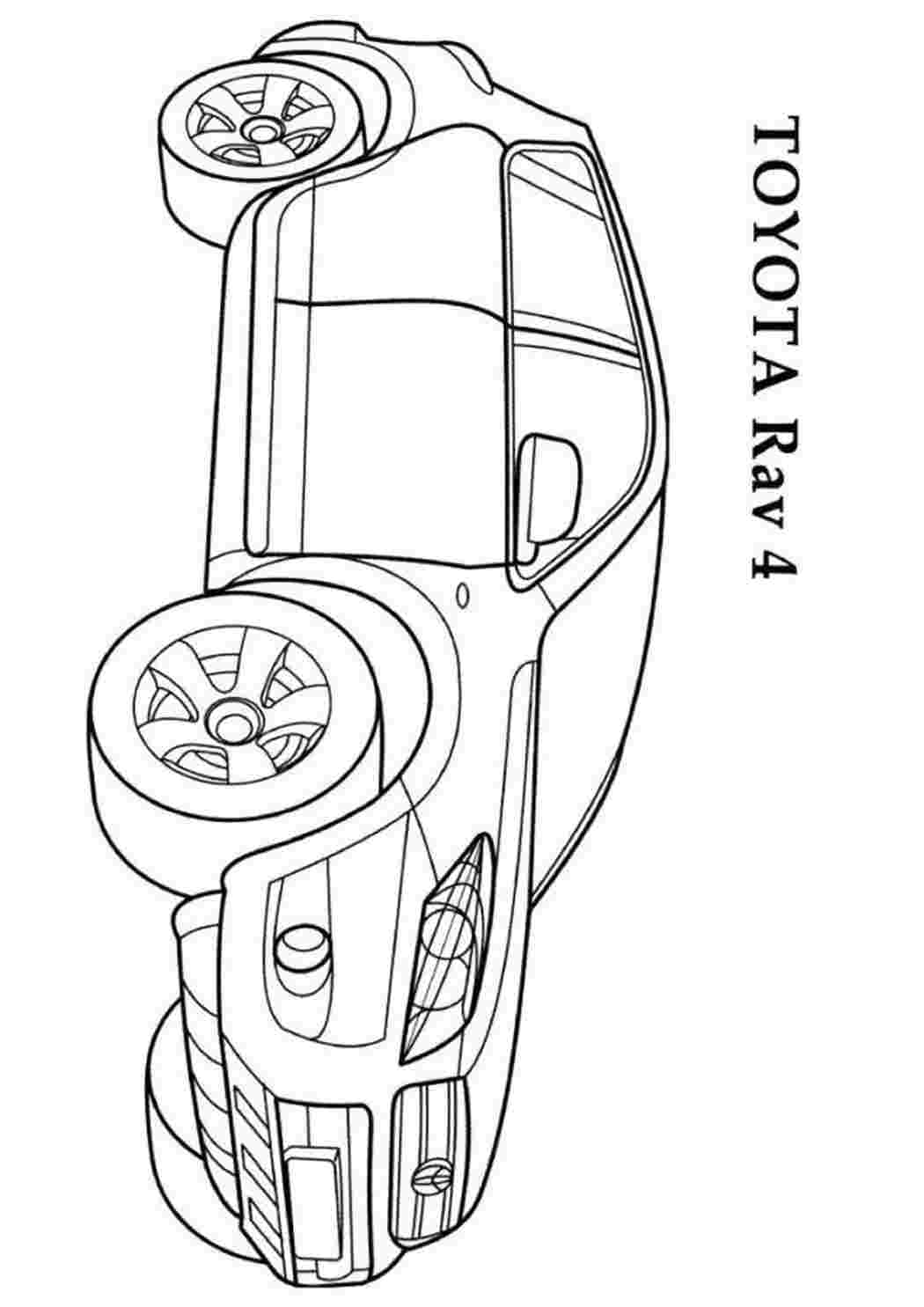 toyota rav4 coloring pages