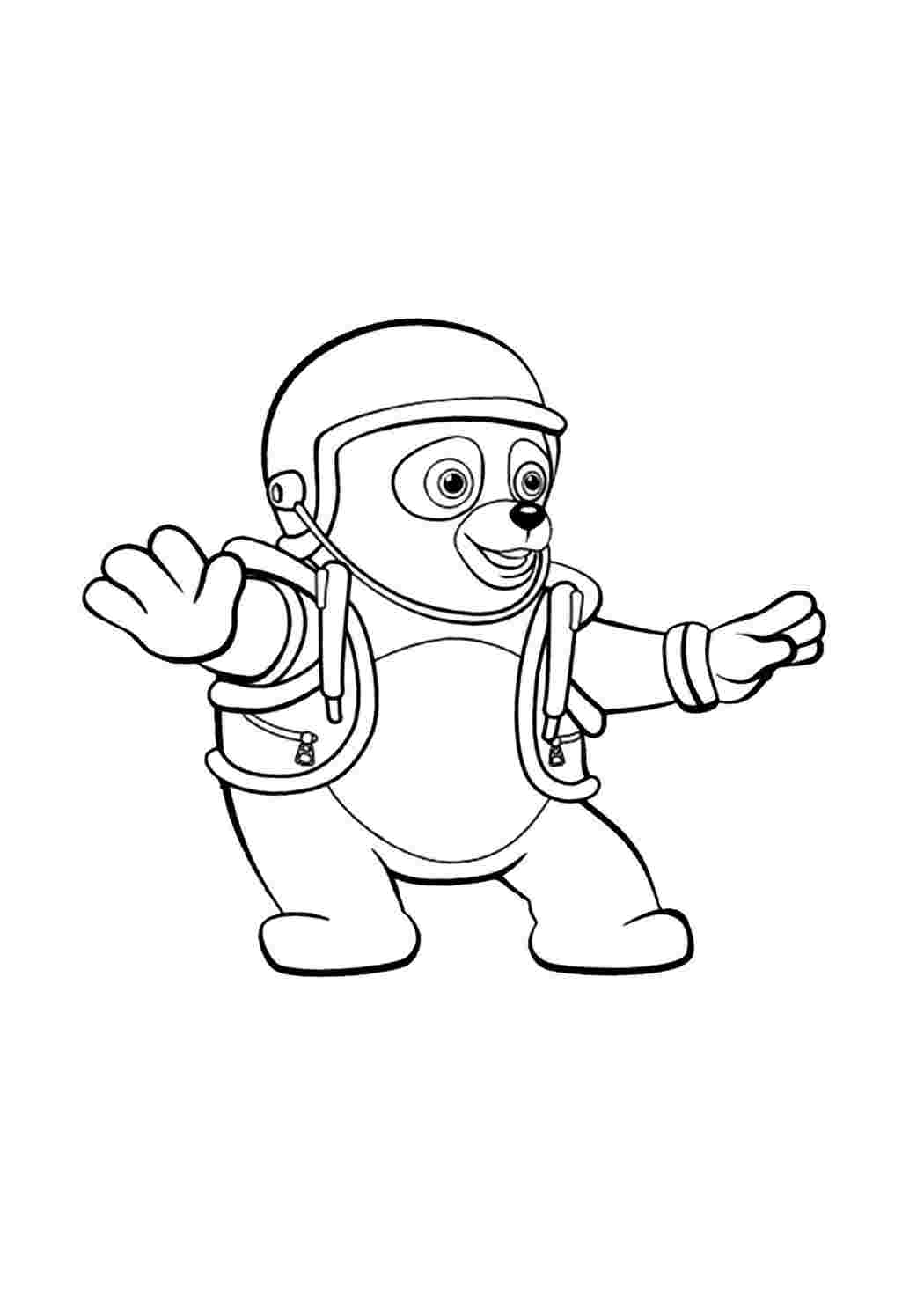 special agent oso coloring page