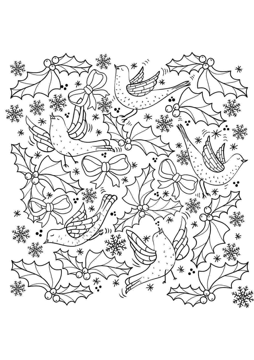 Раскраски, Раскраска новогодние свечи. Раскраска для печати. Раскраска ...