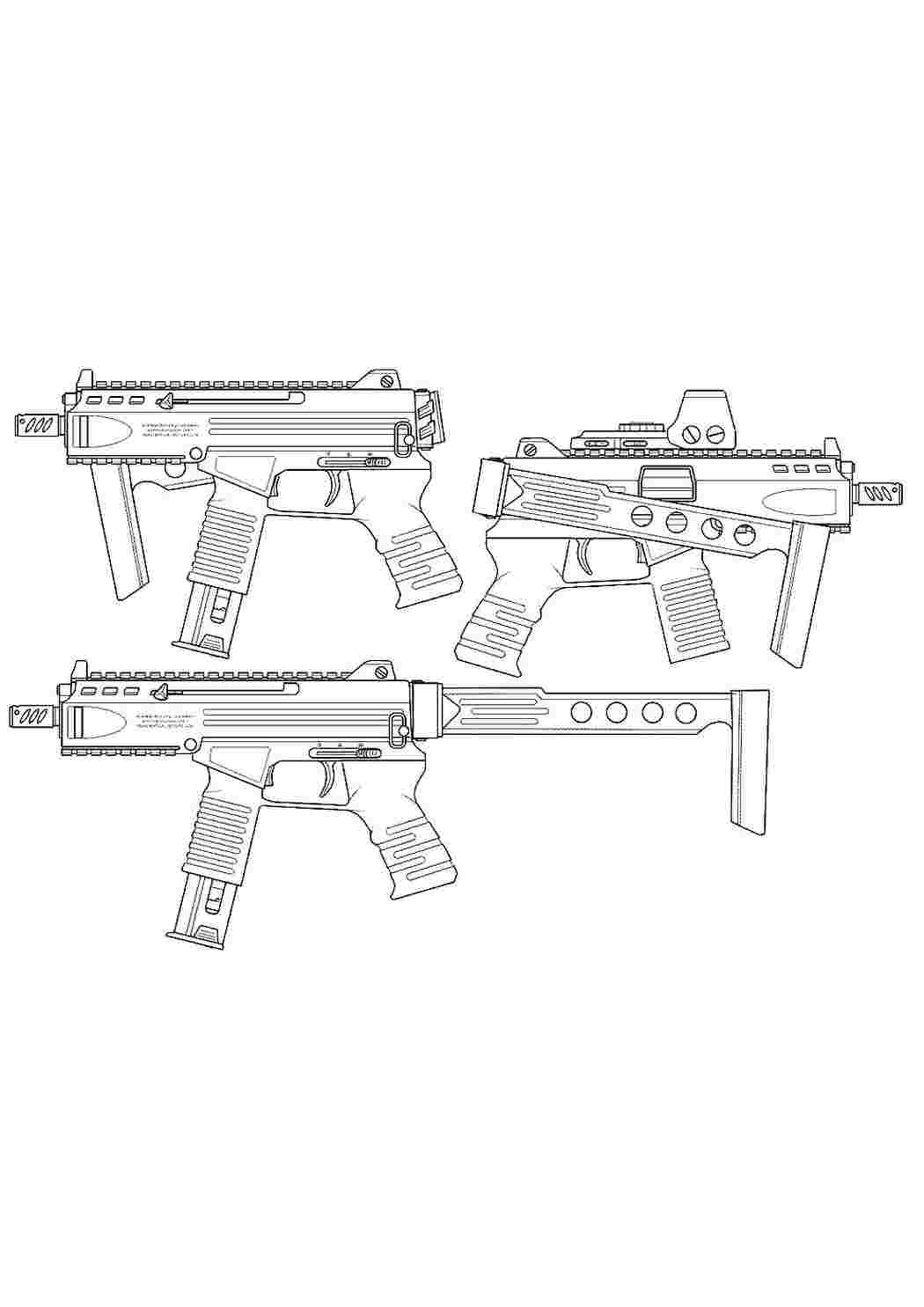Раскраски, раскраски для мальчиков раскраска оружие. Распечатать ...